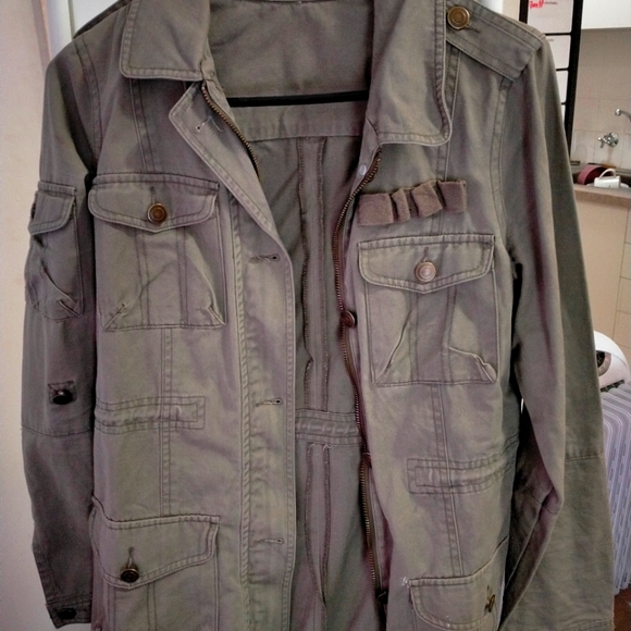 Dotti | Jackets & Coats | Khaki Dotti Jacket | Poshmark